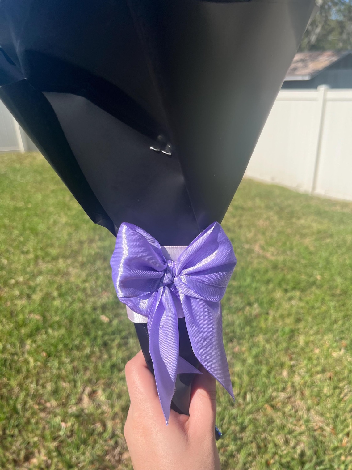 Pink & Purple 12 Count Eternal Ribbon Roses| Rapunzel Themed Bouquet - Etsy