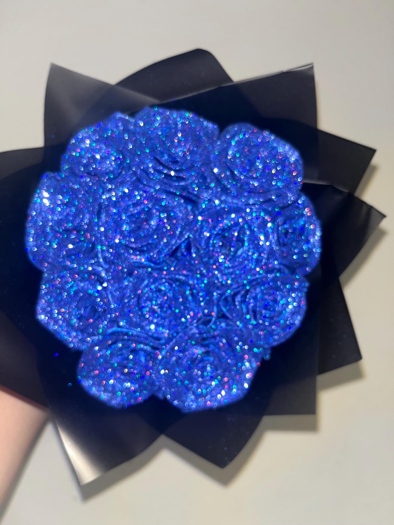Blue Glitter Roses | 12 Count | Royal Blue Ramo| Blue Eternal Roses - Etsy