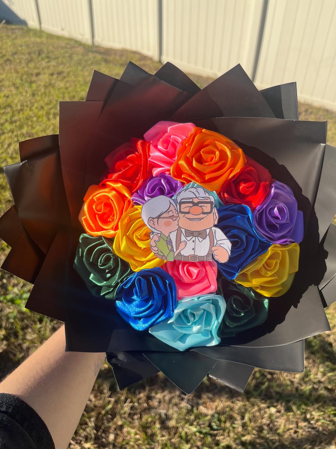 Up Themed Bouquet| 16 Count up Movie Themed Bouquet| Rainbow Bouquet - Etsy