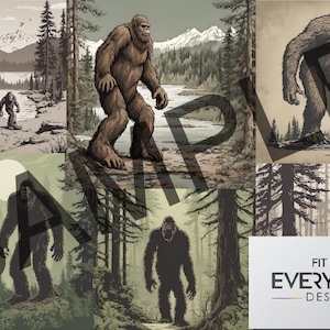 200 Bigfoot Image Designs PNG for T-shirts, Pictures, Decor ...