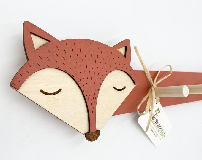 Woodland Fox Hanger, Forest Animal Room Decor, Fox Wall Art, Animal ...