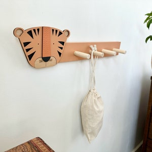Jungle Tiger Hanger, Safari Animal Room Decor, Modern Kids Safari Decor ...