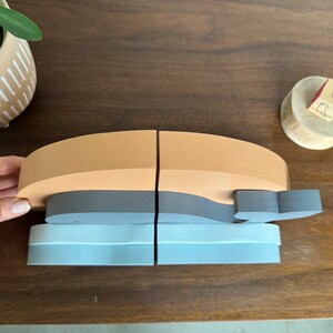 Blue Whale and Waves Bookends, Children’s Under the Sea Decor, Coastal ...