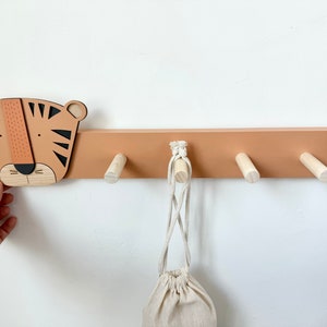 Jungle Tiger Hanger, Safari Animal Room Decor, Modern Kids Safari Decor ...