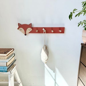 Woodland Fox Hanger, Forest Animal Room Decor, Fox Wall Art, Animal ...