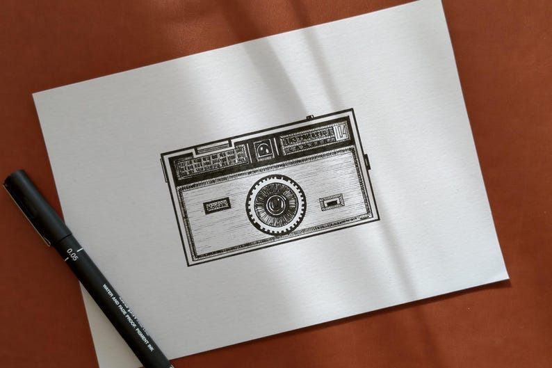 Kodak Instamatic Camera Drawing: Pen and Ink Vintage Photography Art - Etsy
