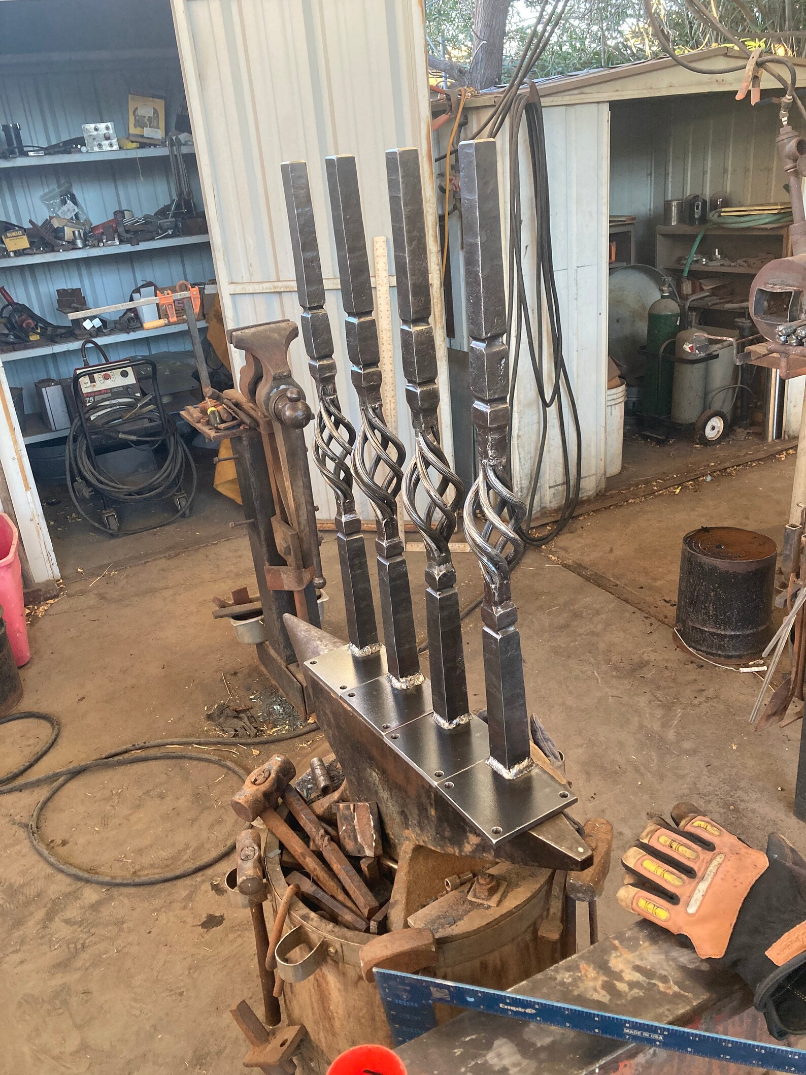 Table Legs Hand Forged From 1.5” Bar Steel - Etsy