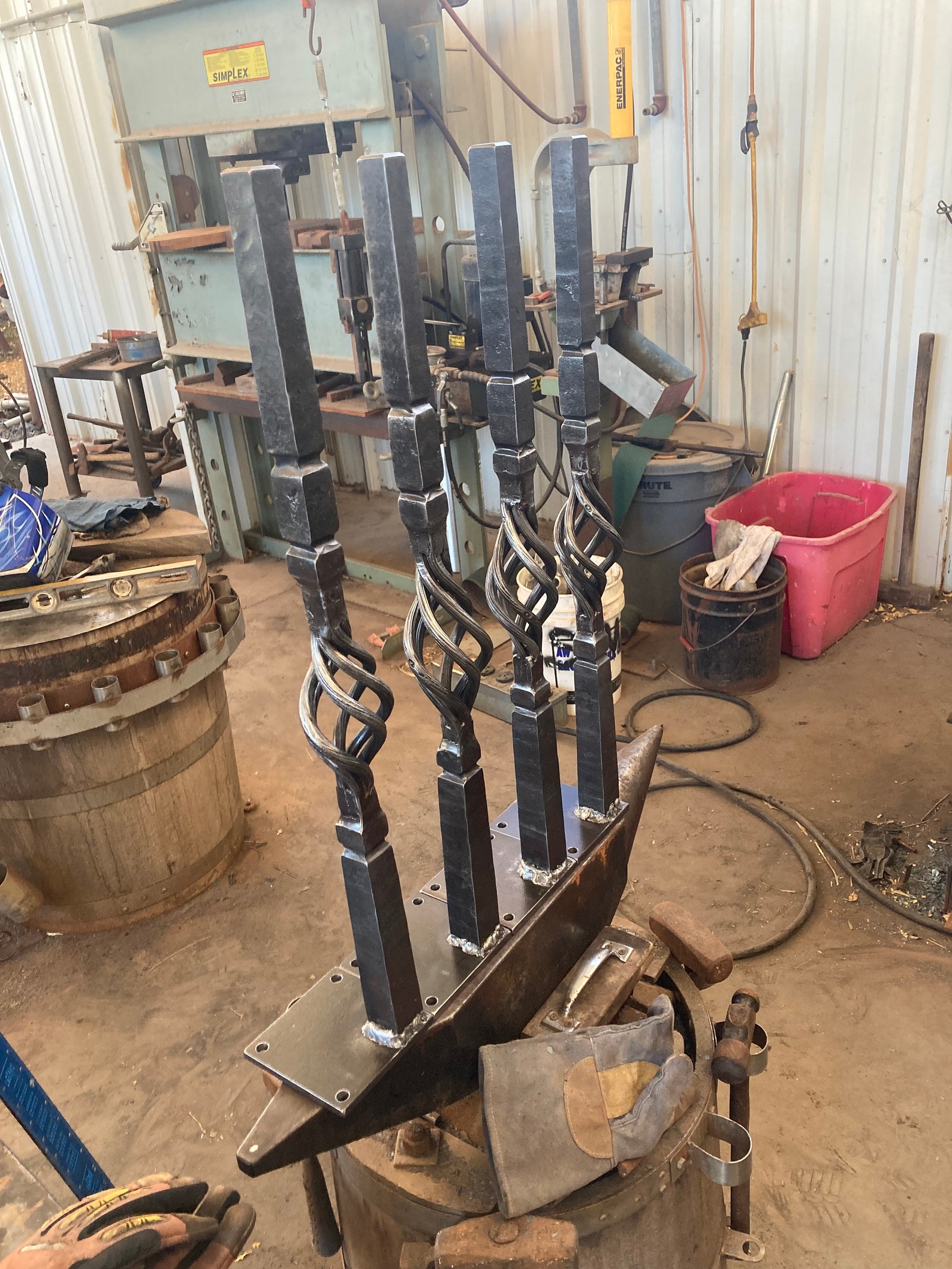 Table Legs Hand Forged From 1.5” Bar Steel - Etsy