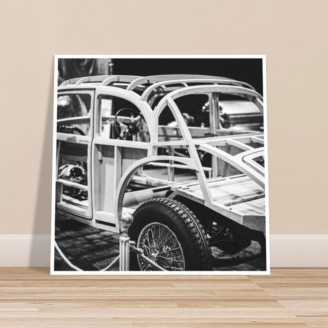 WOODCAR Automobile, Car, Vintage, Poster, Print, Photo, Picture, Fine ...