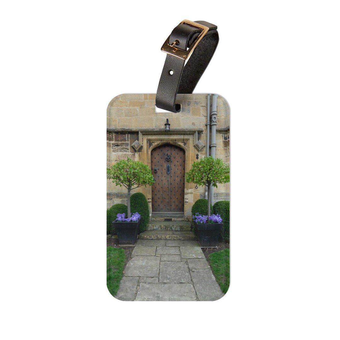 English Cottage Doorway Luggage Tag | Vintage Stone Entrance - Etsy