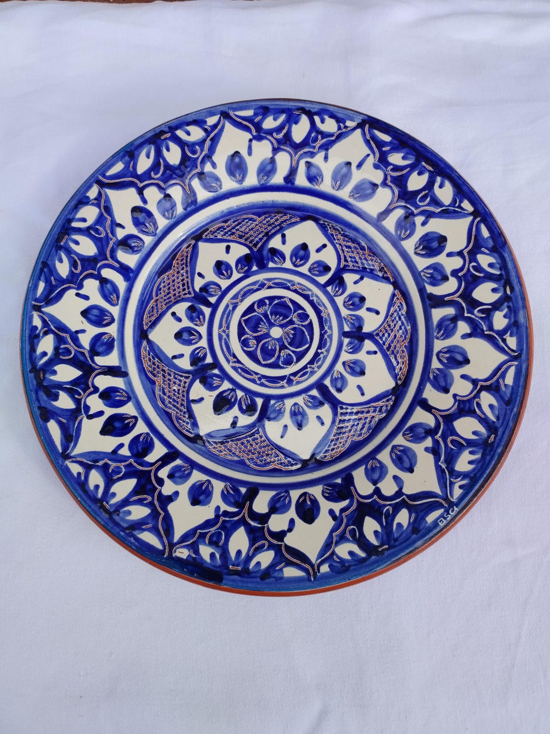 Decorative Glazed Clay Plate Traditional Portuguese Crafts - Etsy