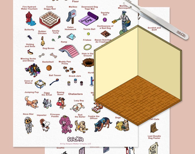 DIY Tiny 3D Sticker Kit Designed for Building Miniature Worlds - Etsy ...