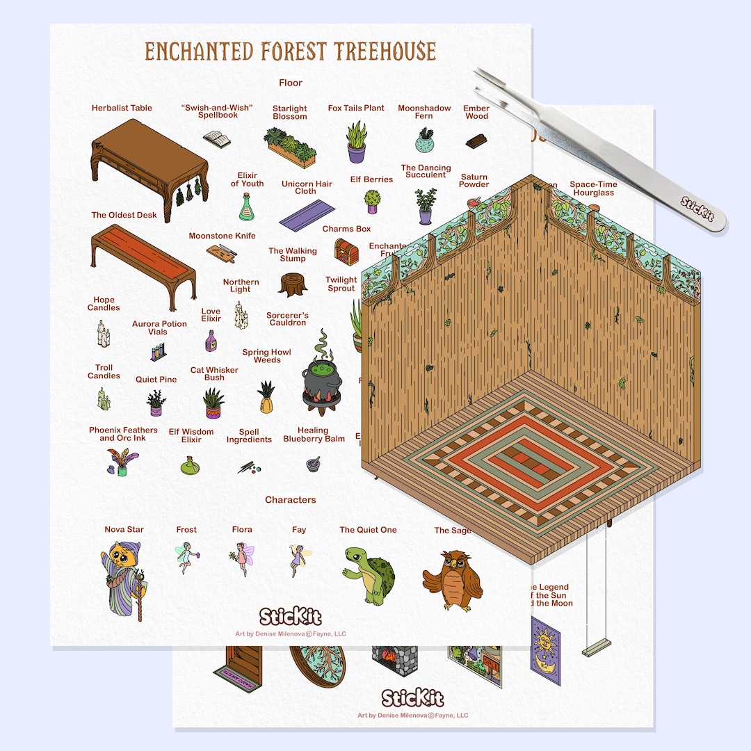 DIY Tiny 3D Sticker Kit Designed for Building Miniature Worlds - Etsy ...