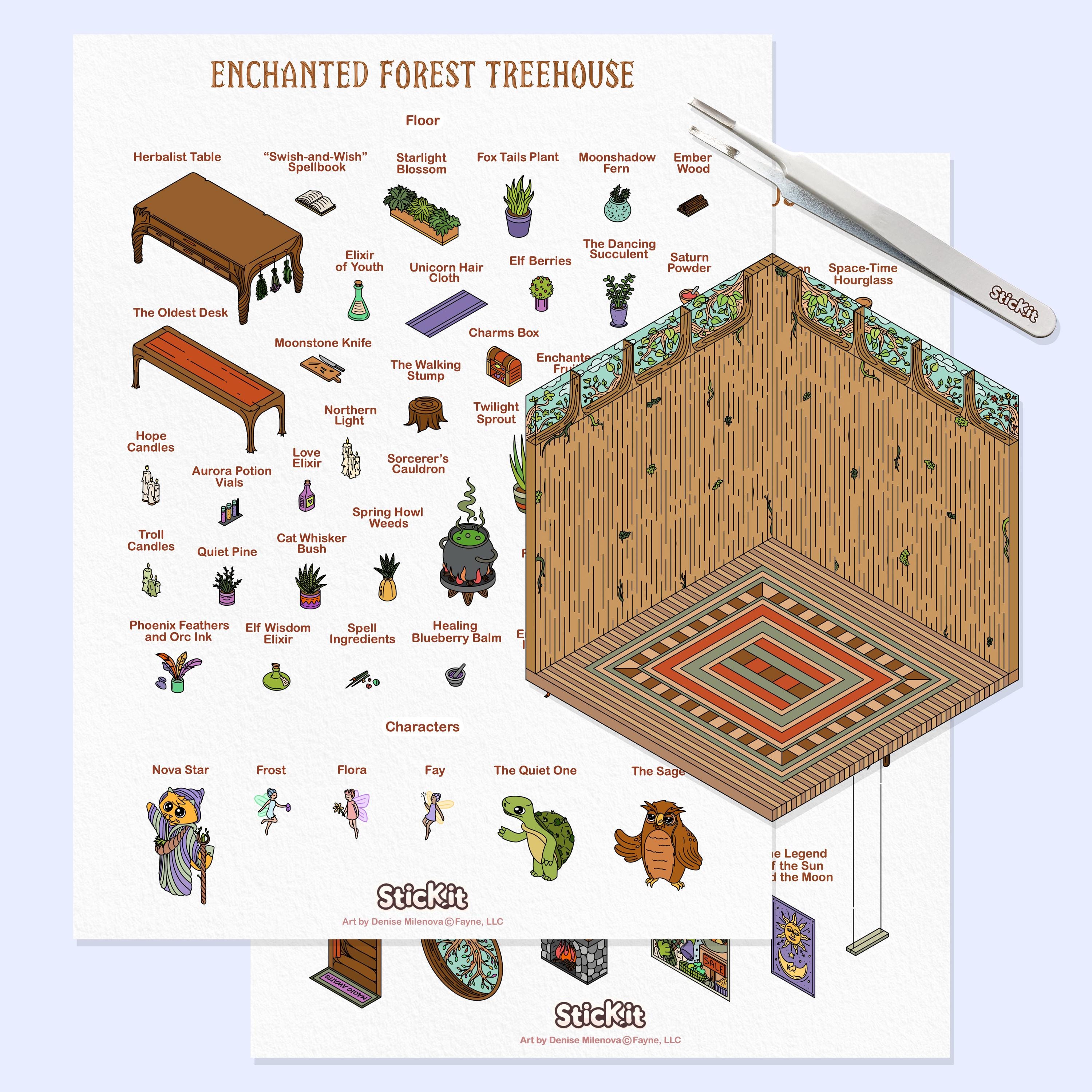 DIY Tiny 3D Sticker Kit Designed for Building Miniature Worlds - Etsy