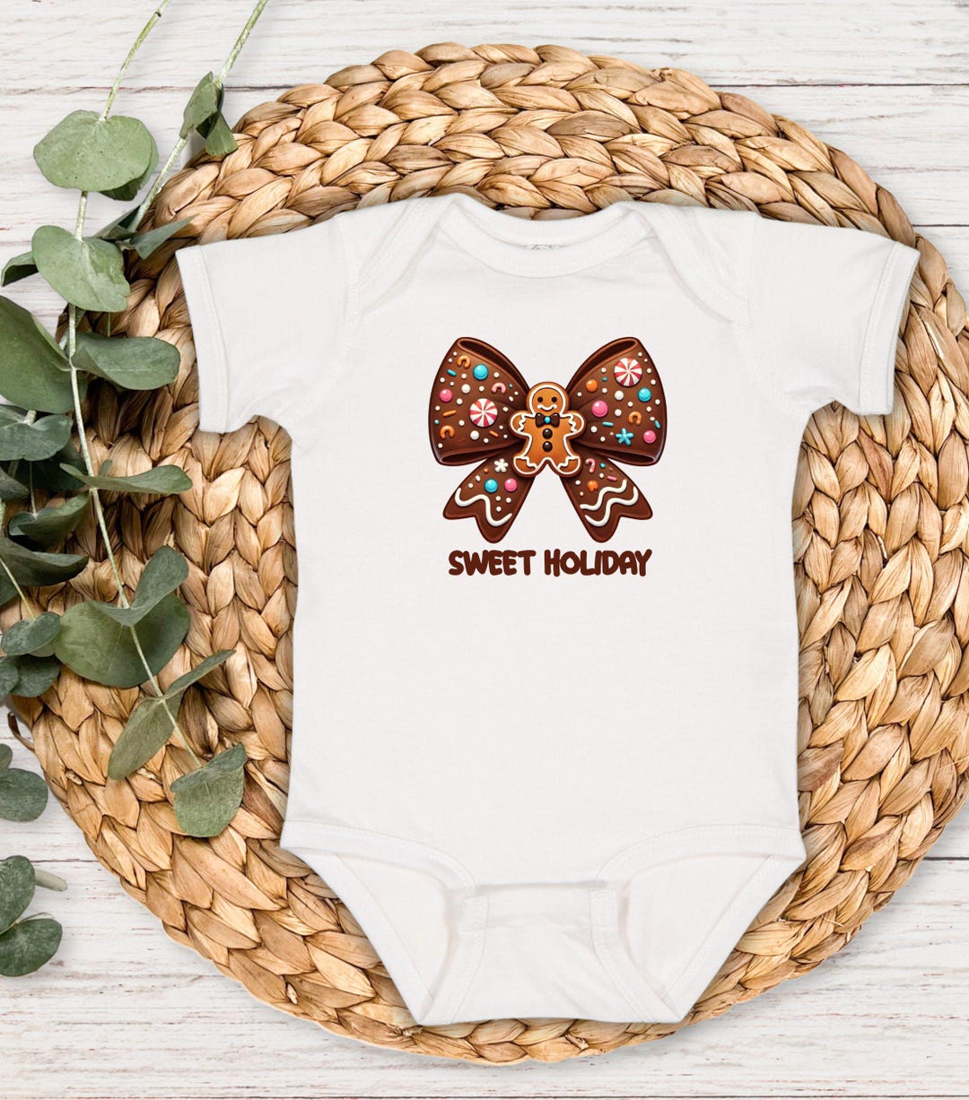 Adorable Gingerbread Man Baby Onesie - Customizable Holiday Gift - Etsy