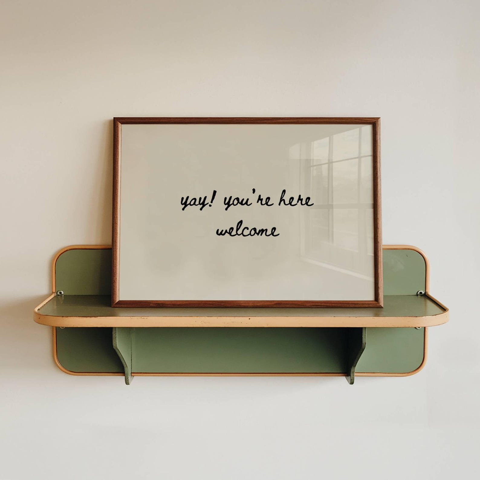 Yay You're Here, Welcome Sign Print: Entryway Art, Guest Room Decor ...