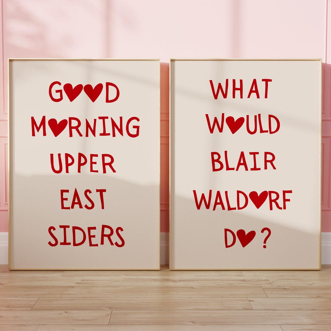 Gossip Girl Print Blair Waldorf Print Sassy XOXO Print Gossip Girl ...