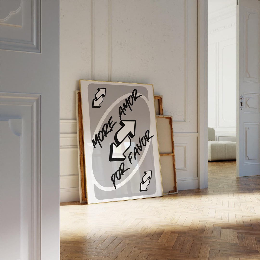 More Amor Por Favor Print Printable Playing Card Wall Art Retro Poster ...