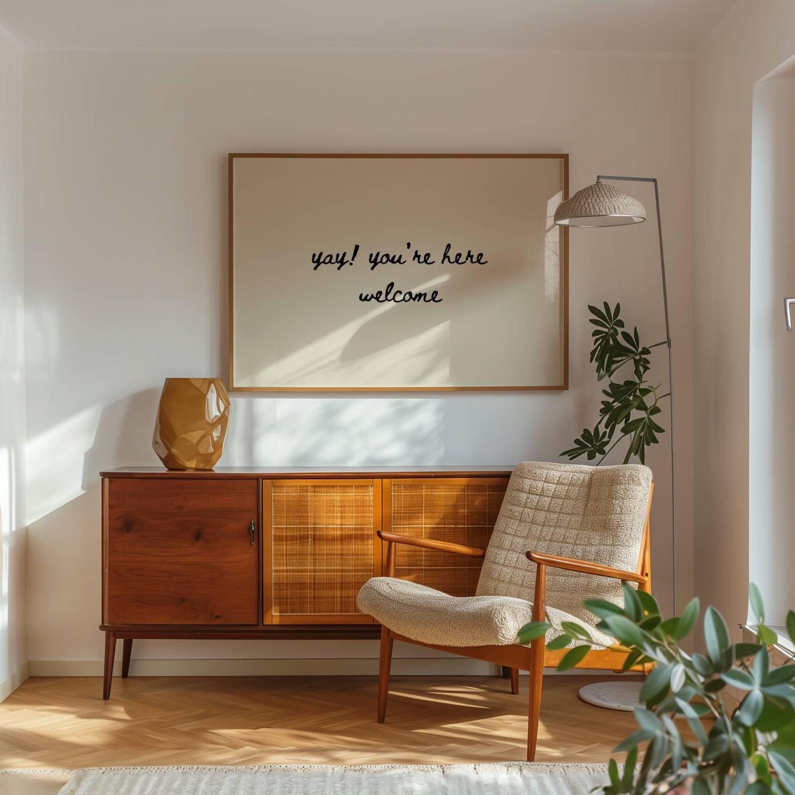 Yay You're Here, Welcome Sign Print: Entryway Art, Guest Room Decor ...