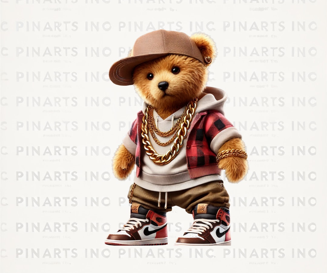 Teddy Bear Png for Dtf Png, Png Designs for Shirt, Hiphop Png, Png for ...
