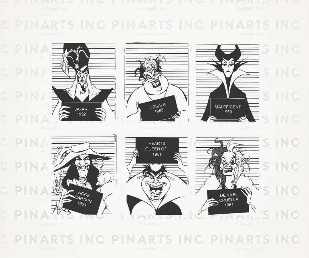 Retro 90s Disney Villains Png, Disney Funny Villain Png, Disney Friends ...