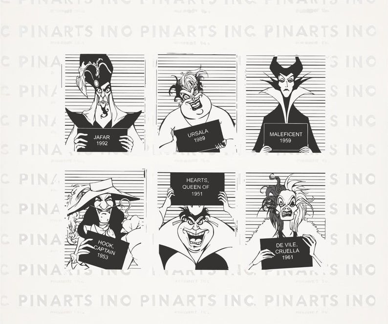 Retro 90s Disney Villains Png, Disney Funny Villain Png, Disney Friends ...