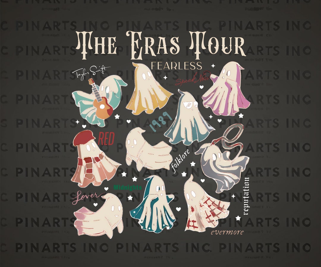 The Eras Tour Cute Ghost Png,black Blackground, Taylor Ghost Eras ...