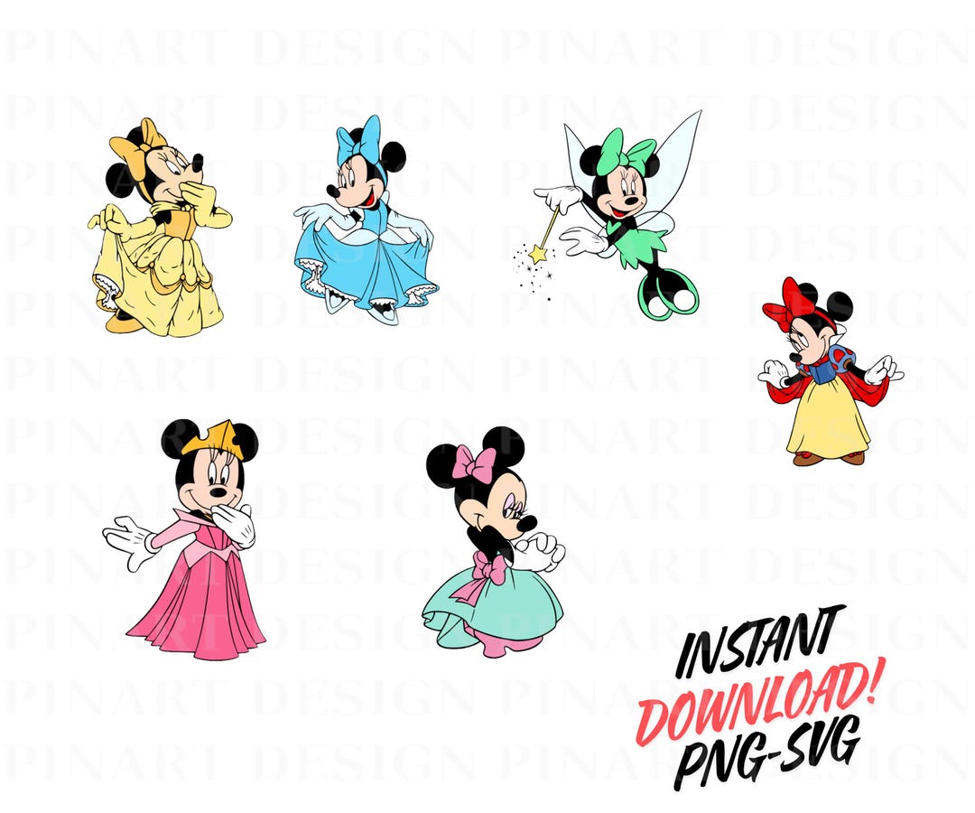 Disney Princess Design PNG SVG, Disney Princess Era Design, Disneyworld ...