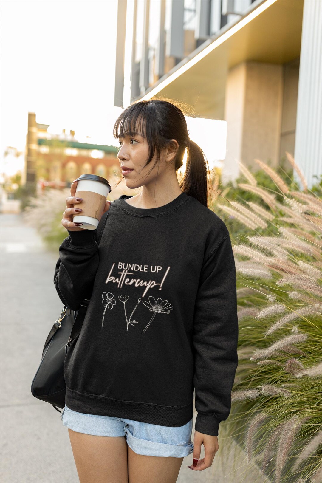 Bundle up Buttercup Cozy Crewneck Sweatshirt - Etsy
