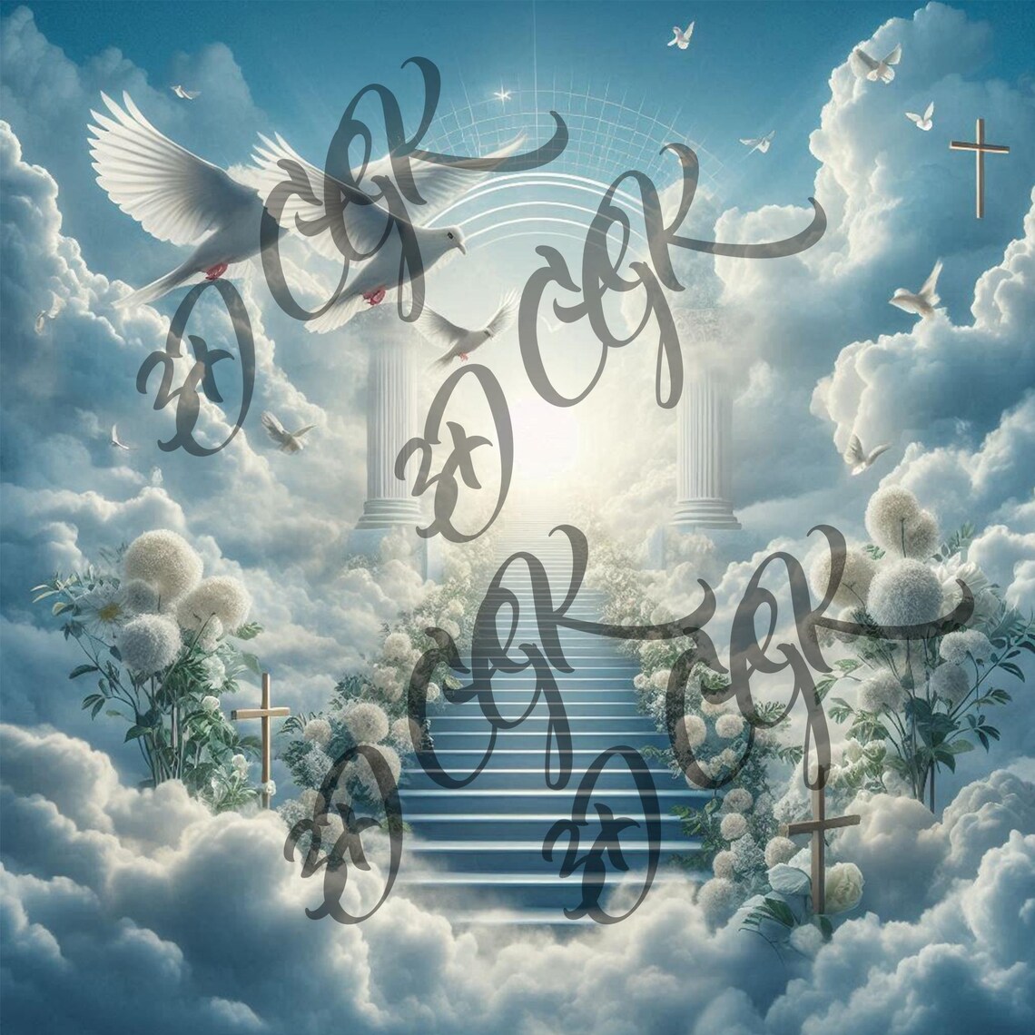 Digital Backgrounds 5 Pcs Memorial Designs - Etsy