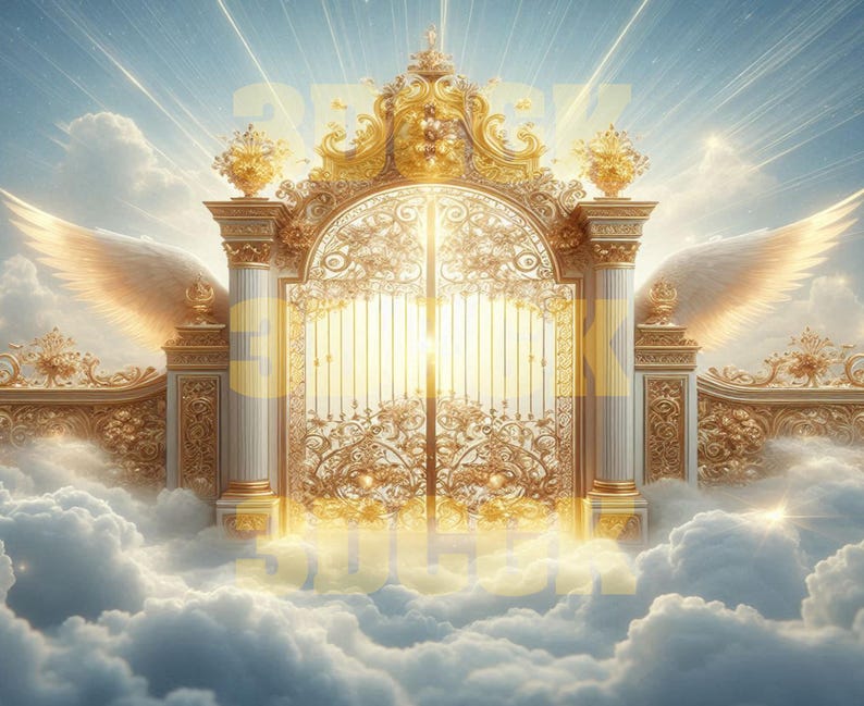 Digital Heaven Backgrounds - Etsy