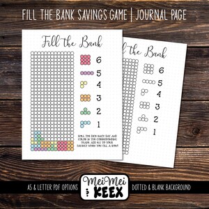 Printable Game Bundle, Saveopoly, Savings Tracker, Printable Journal ...