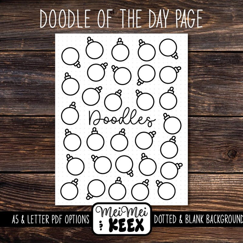Doodle of the Day Journal - Etsy
