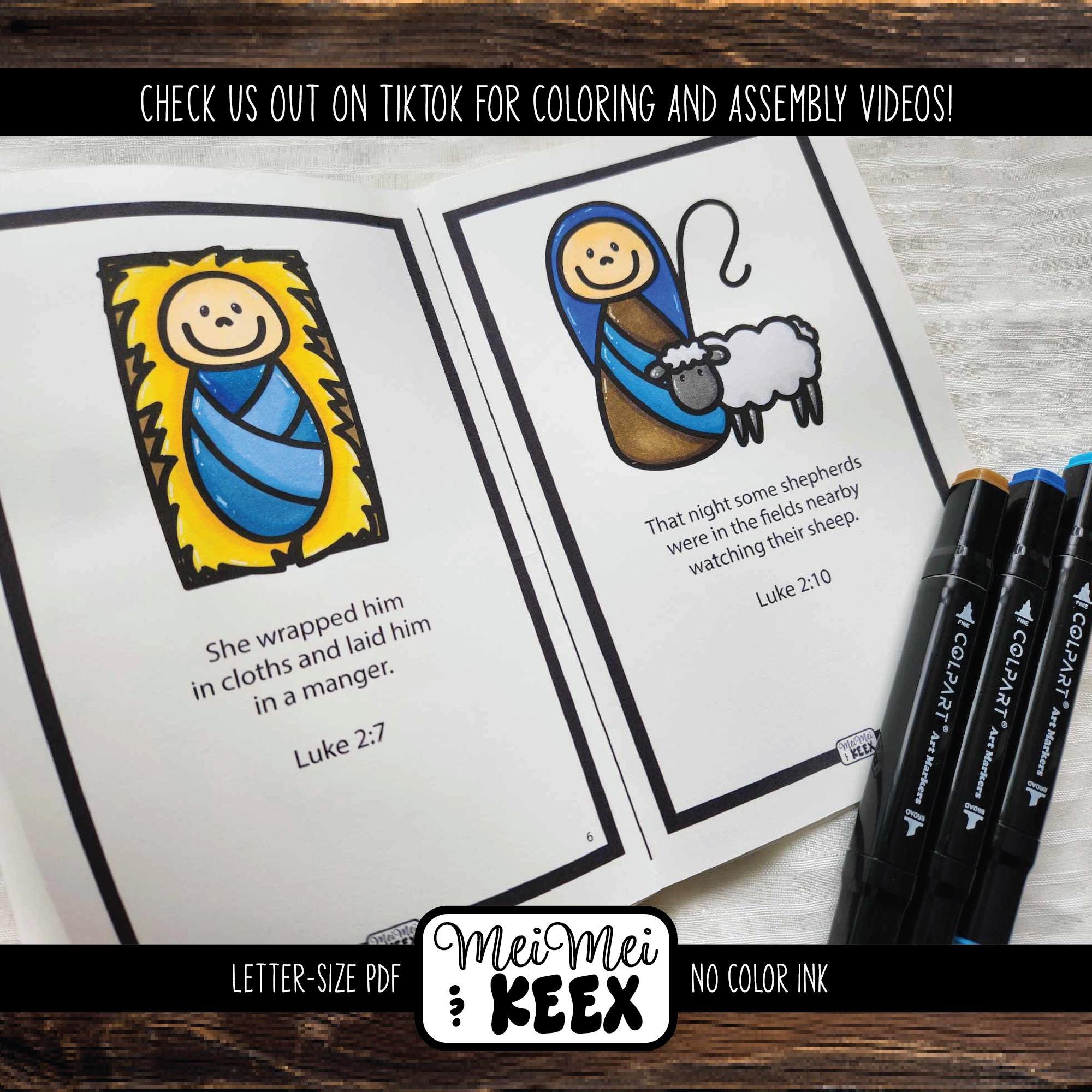 Nativity Coloring Book, Printable, Christmas Coloring, Homeschool ...