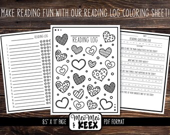 Reading Log Printable, Reading Tracker for Kids, Homeschool, Reading ...