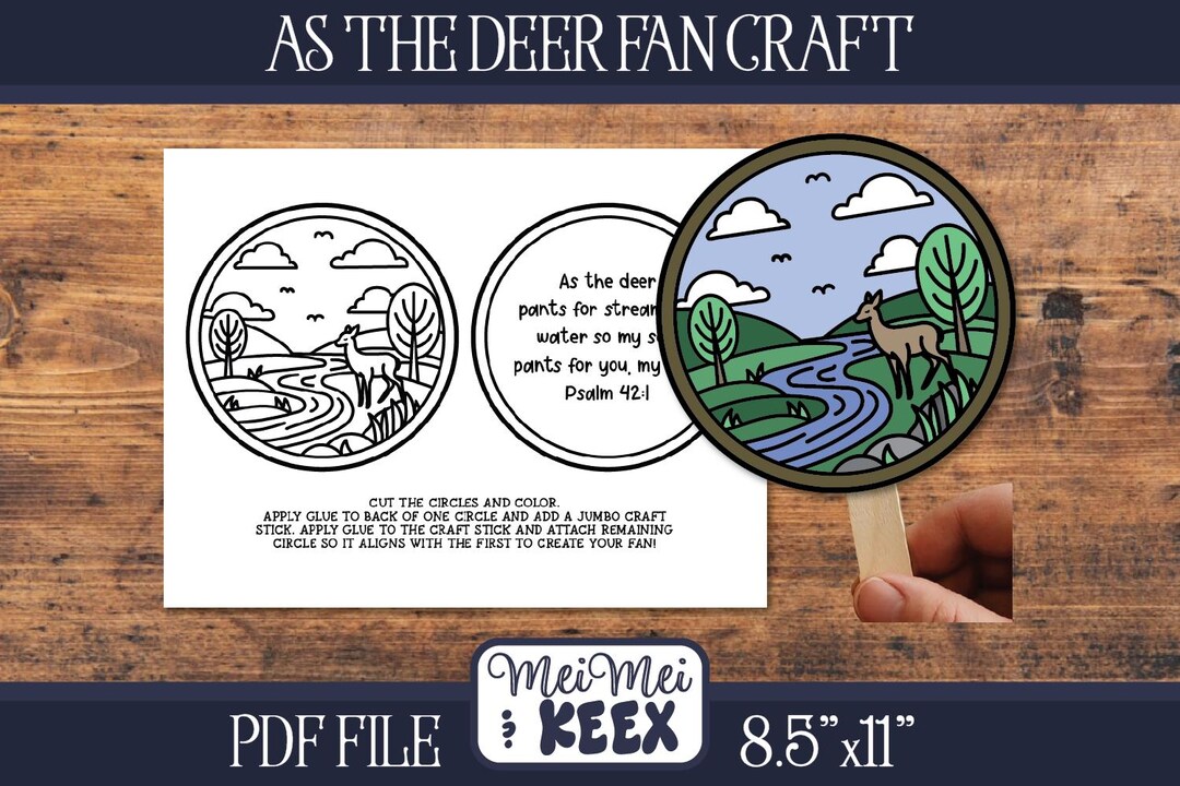 Fan Craft for Kids Sunday School Bible Lesson, Printable Church ...