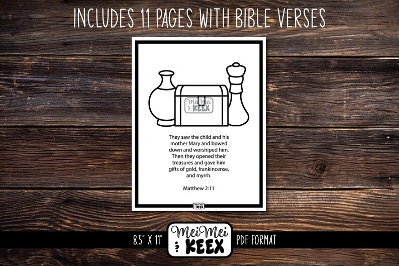 Nativity Story Coloring Pages: Christmas Printable for Kids (PDF) - Etsy