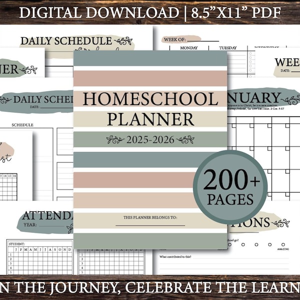 Homeschool Planner - Etsy