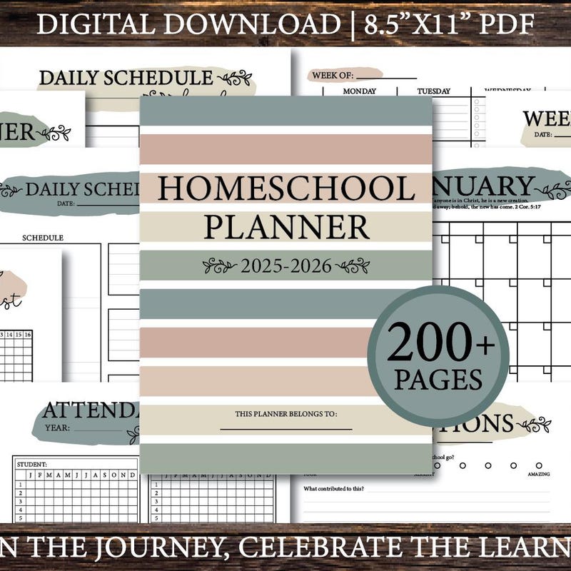 Homeschool Planner - Etsy