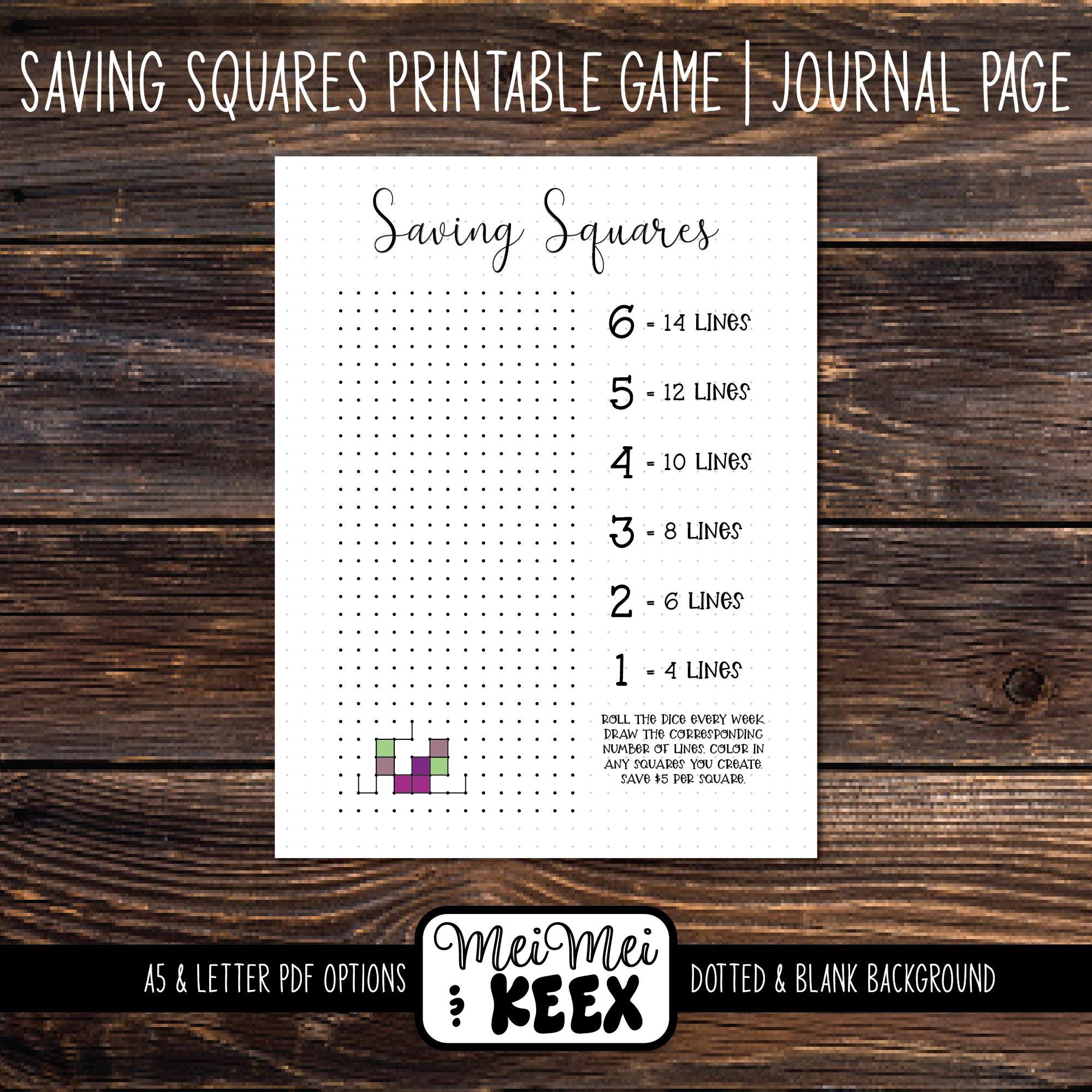 Printable Game Bundle, Saveopoly, Savings Tracker, Printable Journal ...