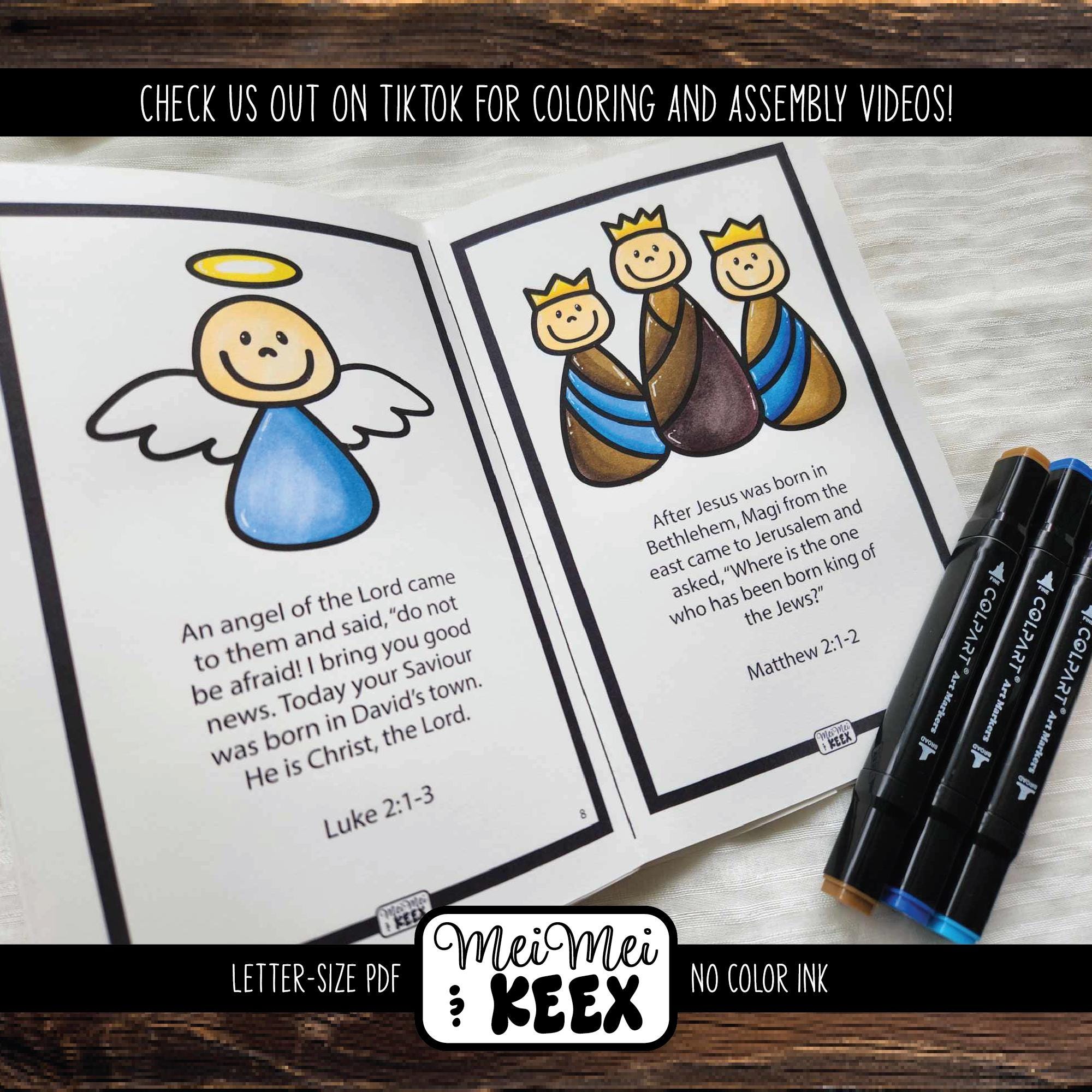 Nativity Coloring Book, Printable, Christmas Coloring, Homeschool ...