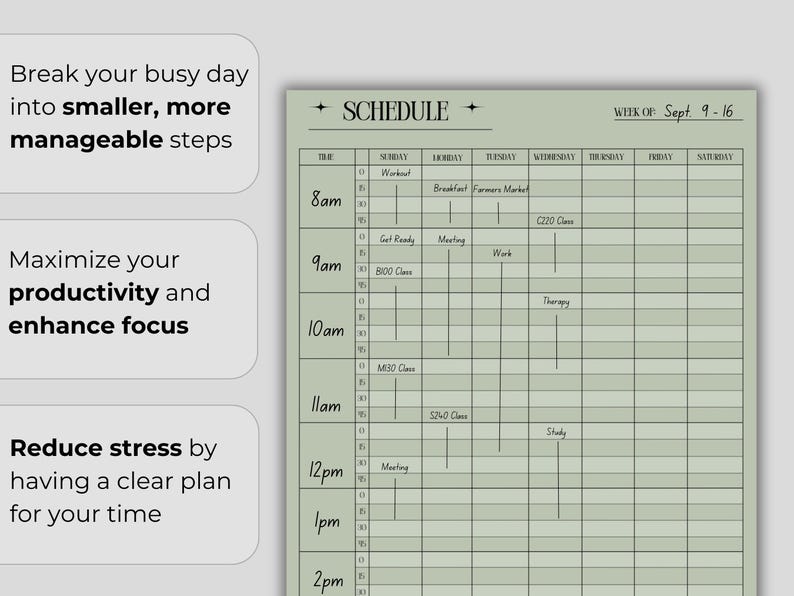 15 Minute Planner Adhd Digital Planner Onenote Digital Planner ...