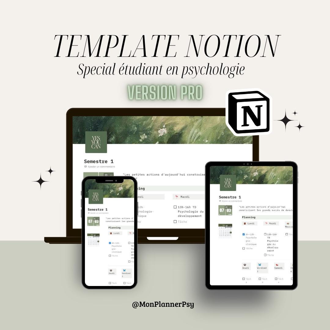 Organization License Master Psychology Template Notion Pro Psychology ...