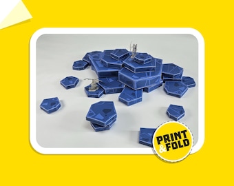Papercraft Desert Boulder Battlemap Modular Kit Role Playing Dnd ...