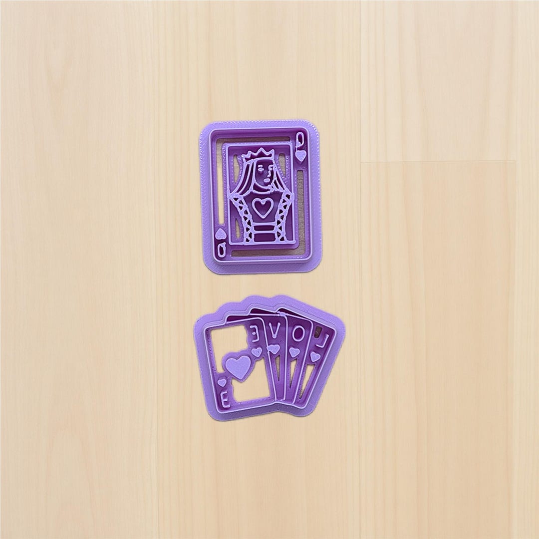 Valentine Playing Card Cookie Cutters | Queen of Hearts & Love Cards ...