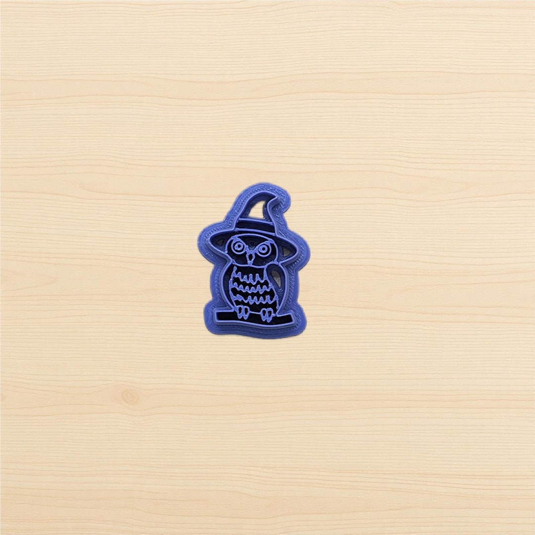 3D Printed Witchy Hoot Perched Owl Cookie Cutter for Ceramics, Pottery ...