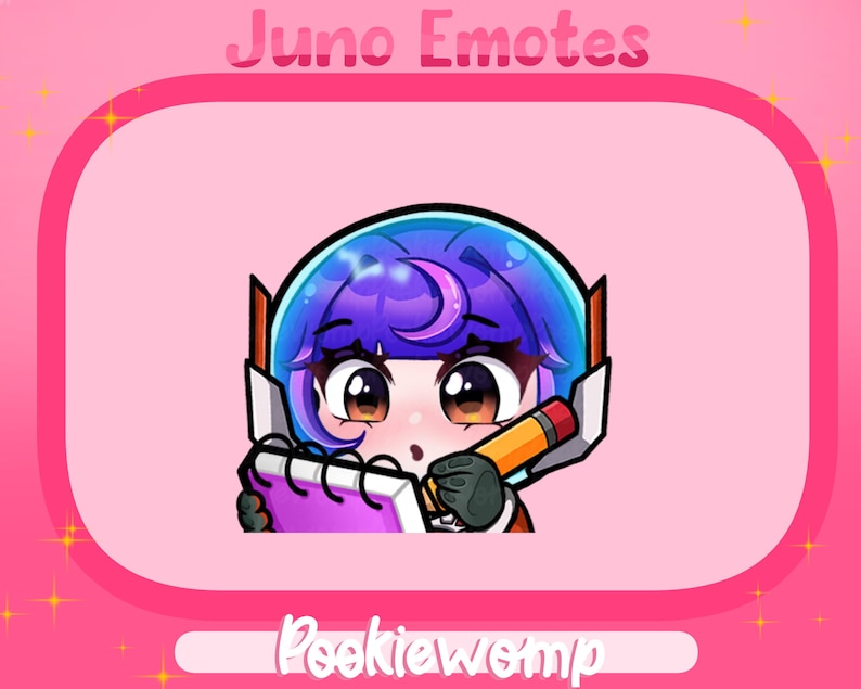 Animated Juno Emote Overwatch 2 / Taking Notes / Animated and Still ...