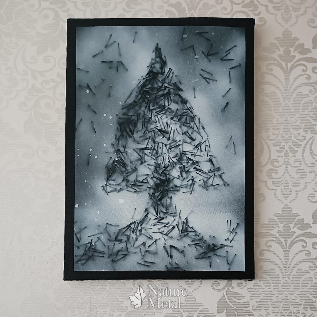 Pine Tree Wedge Printed Art Painting, Completely Handcrafted, Art ...