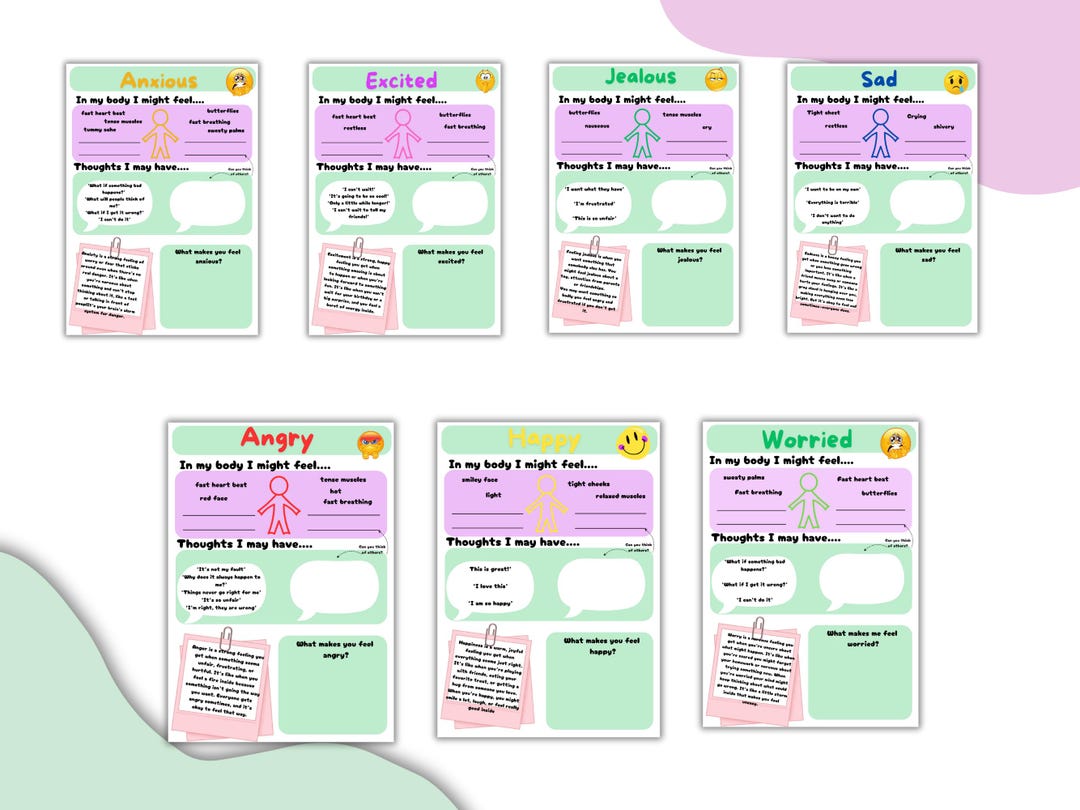 Emotions Worksheets to Help Children to Understand and Recognise ...