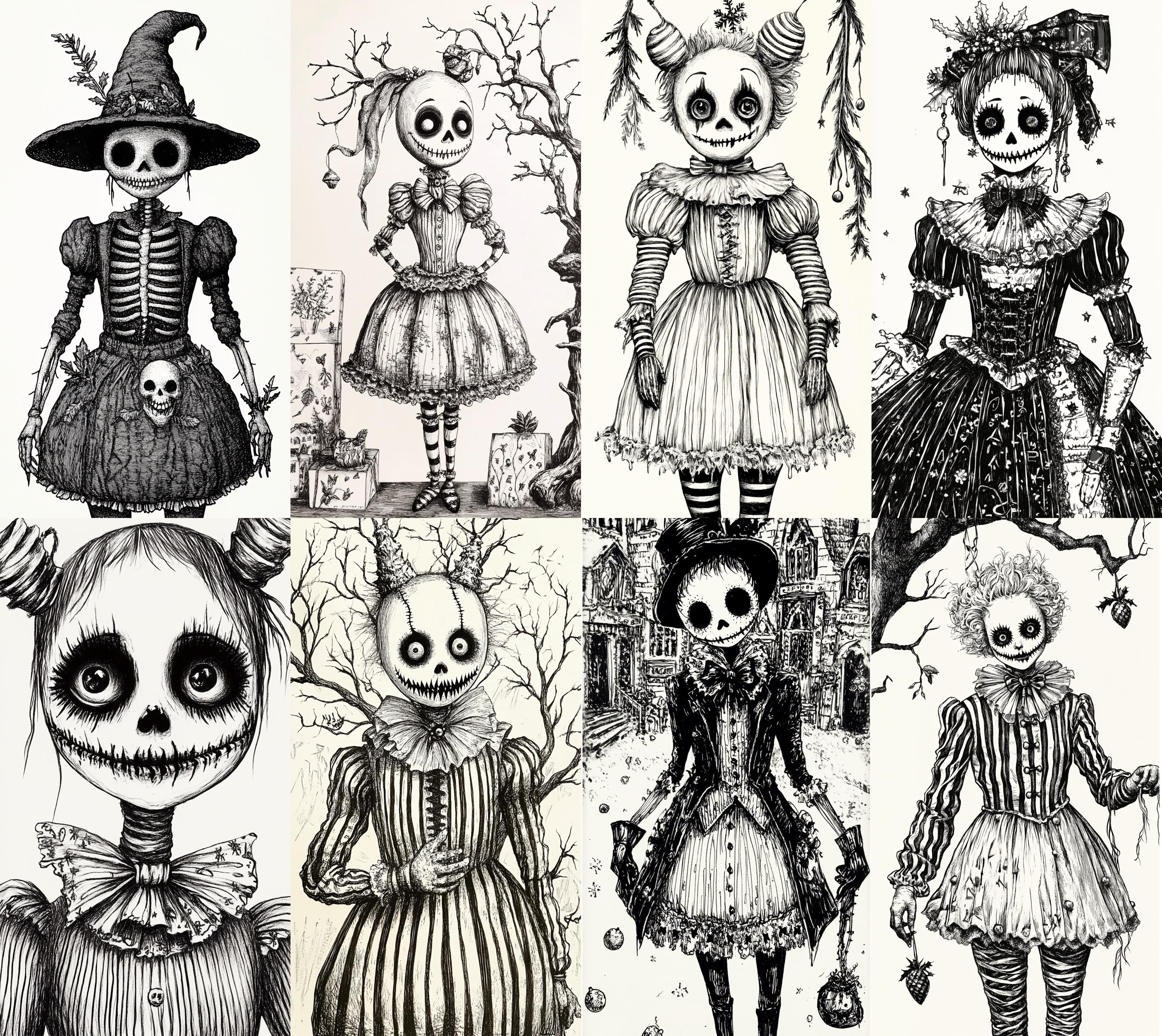 Gothic Nightmares Creepy Art Set - 46 Png Images – Dark Fantasy ...